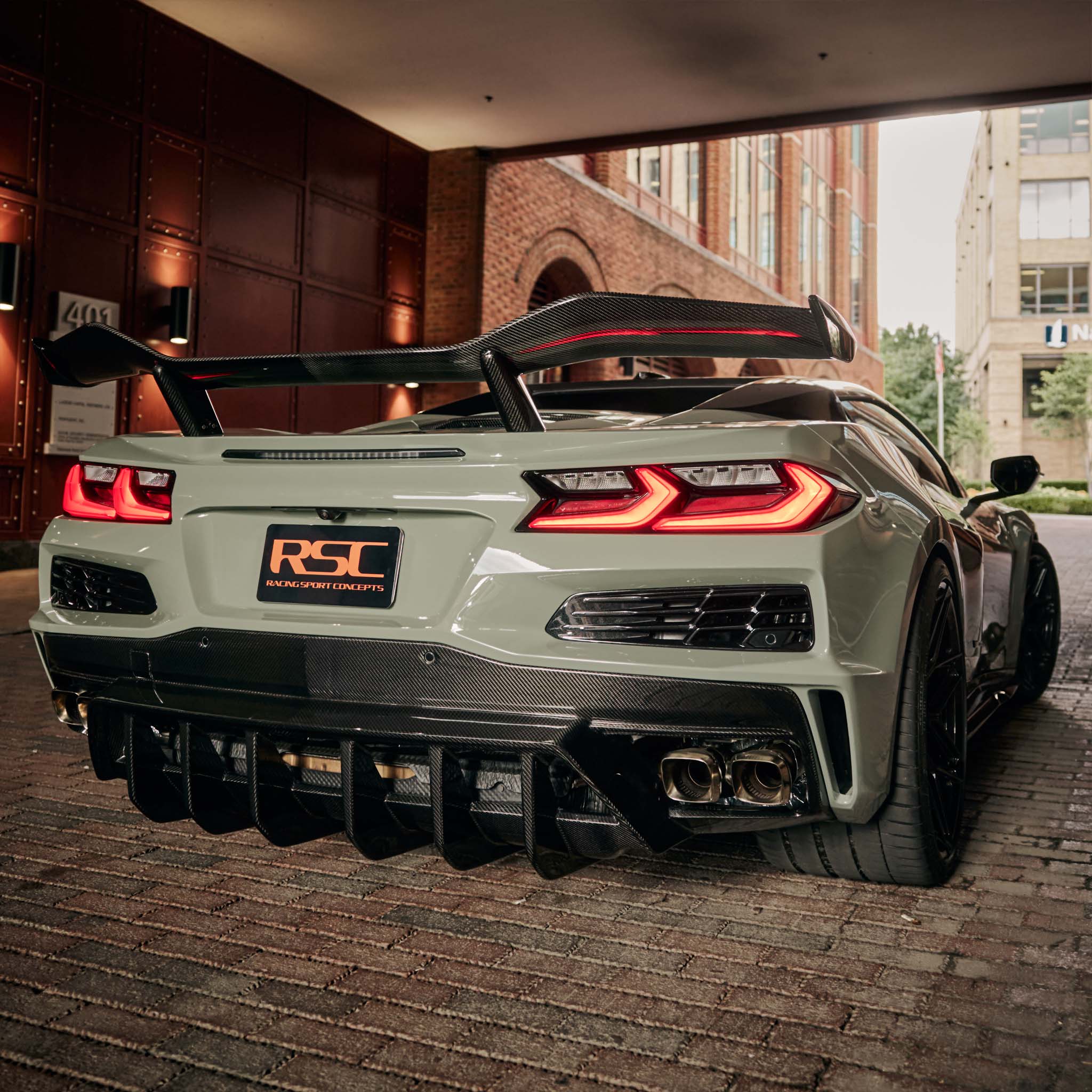 RSC Z07 Wing Risers | Carbon Fiber | Corvette C8 Z06 & E-Ray – Racing ...