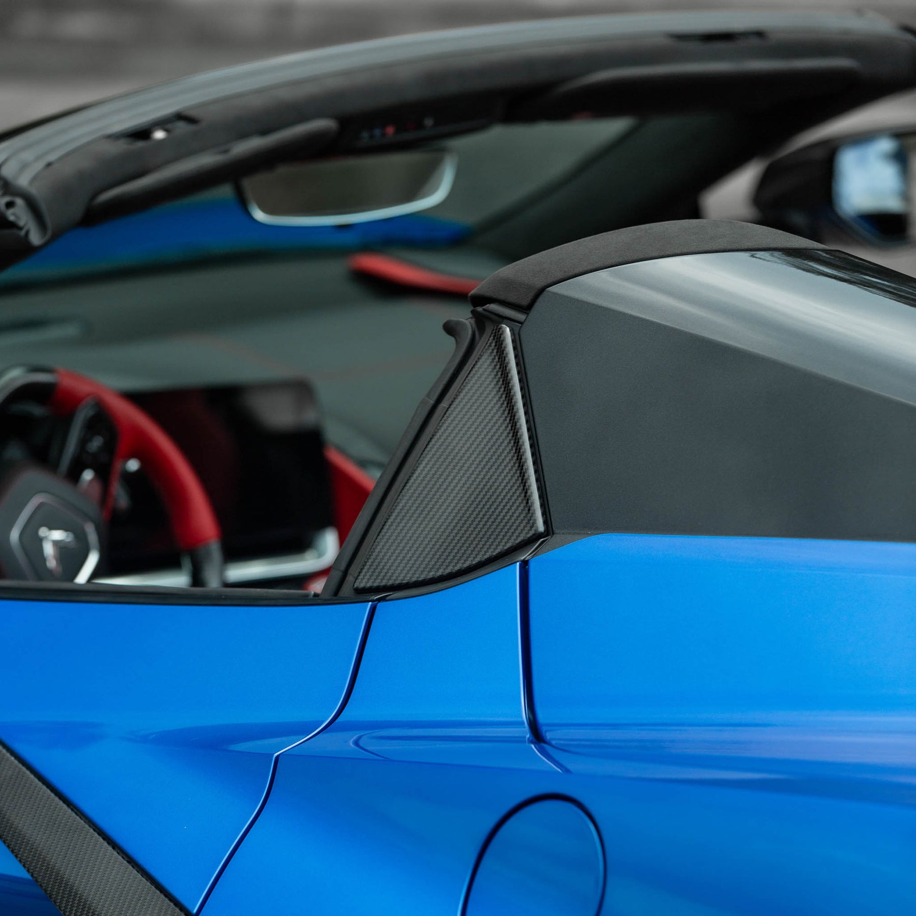 B Pillar Covers | Carbon Fiber | Corvette C8 and C8 Z06 Convertible HT ...