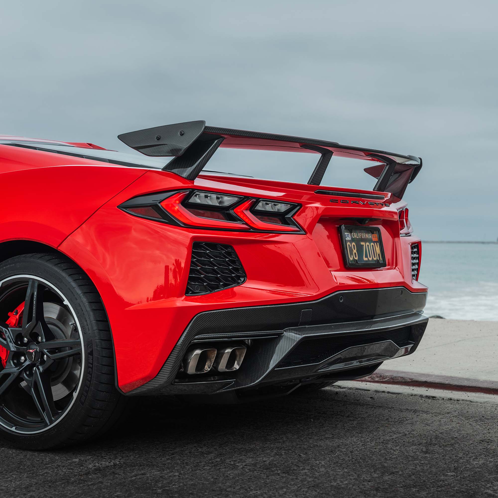 C8 Corvette Carbon Fiber High Wing Spoiler by RSC – Racing Sport Concepts