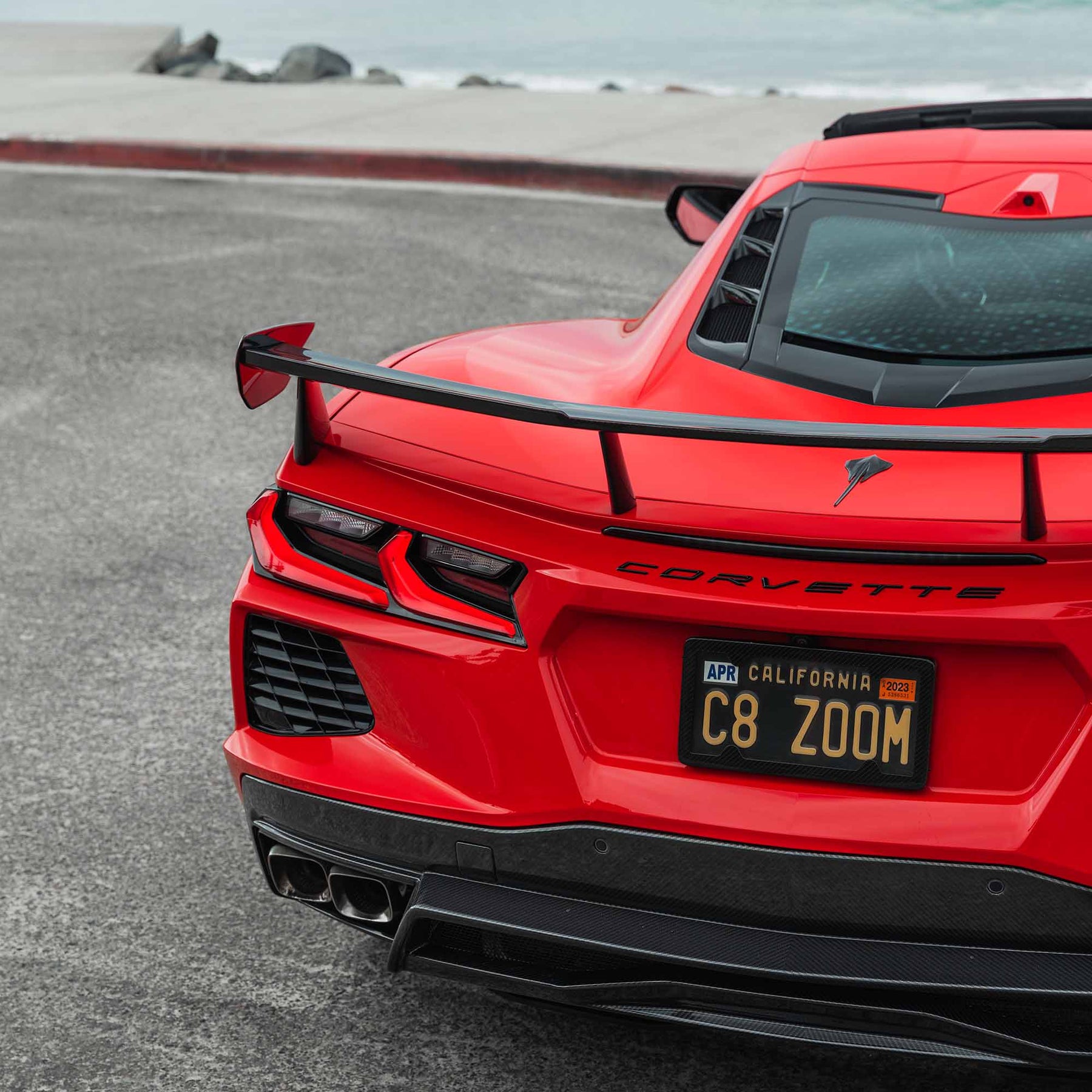 RSC | C8 High Wing Spoiler | Carbon Fiber | C8 Coupe and HTC Models ...