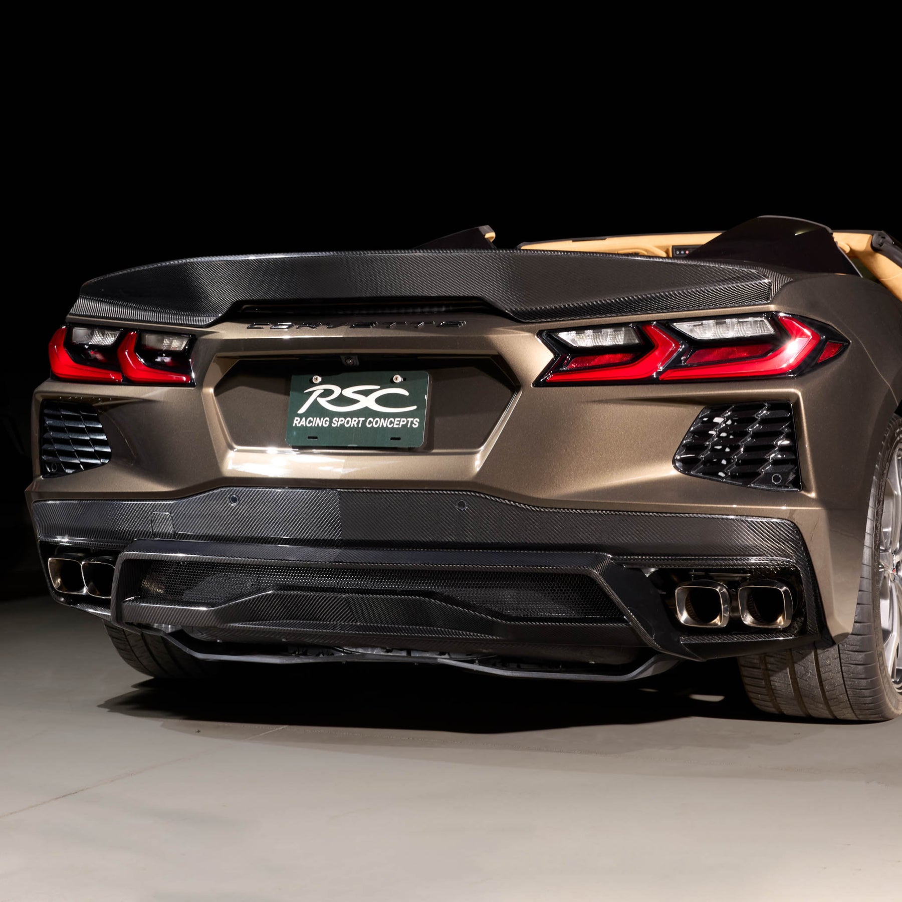 Corvette C8 Rear Spoiler | RSC GT Ducktail Spoiler | Carbon Fiber ...
