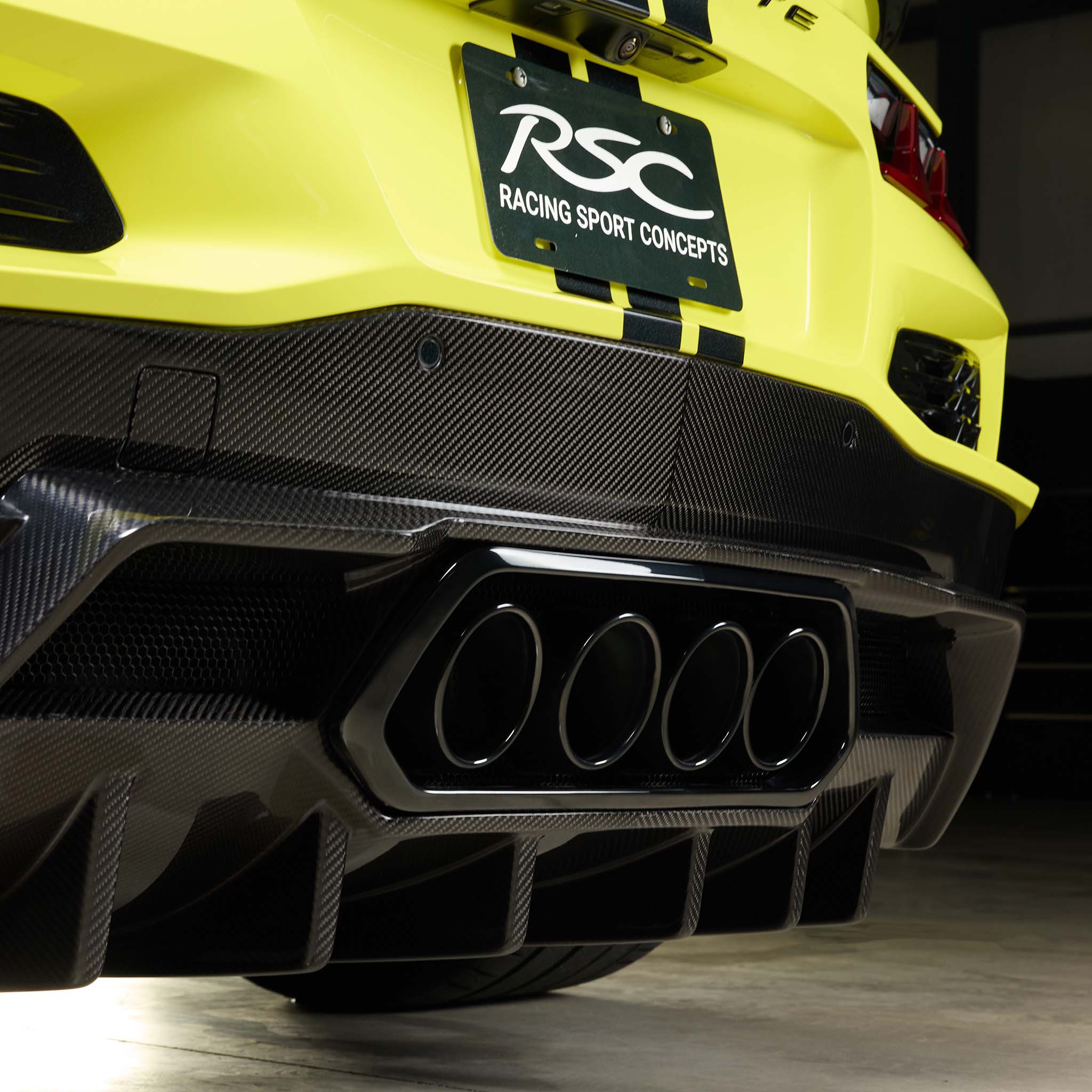 Racing Sport Concepts | C8 Z06 "GTZ" Rear Diffuser | Carbon Fiber ...