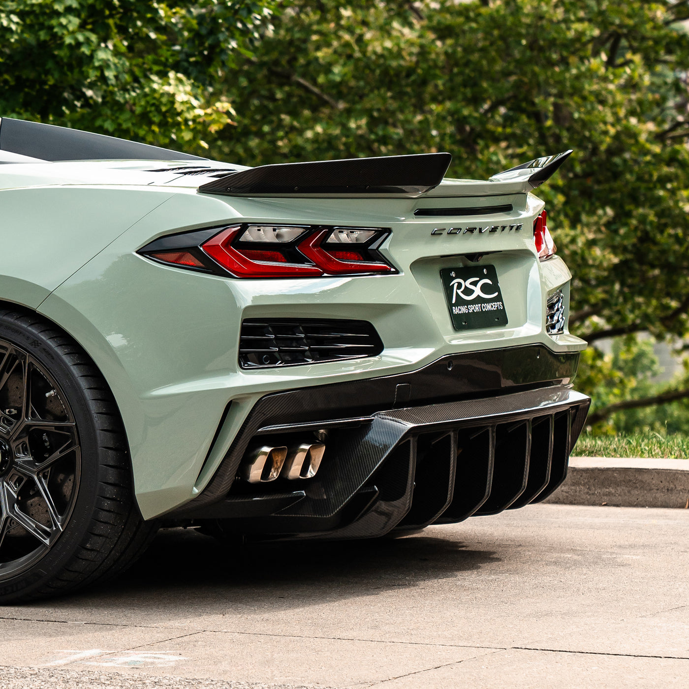 C8 Z06 Spoiler Wicker Extensions by RSC – Racing Sport Concepts