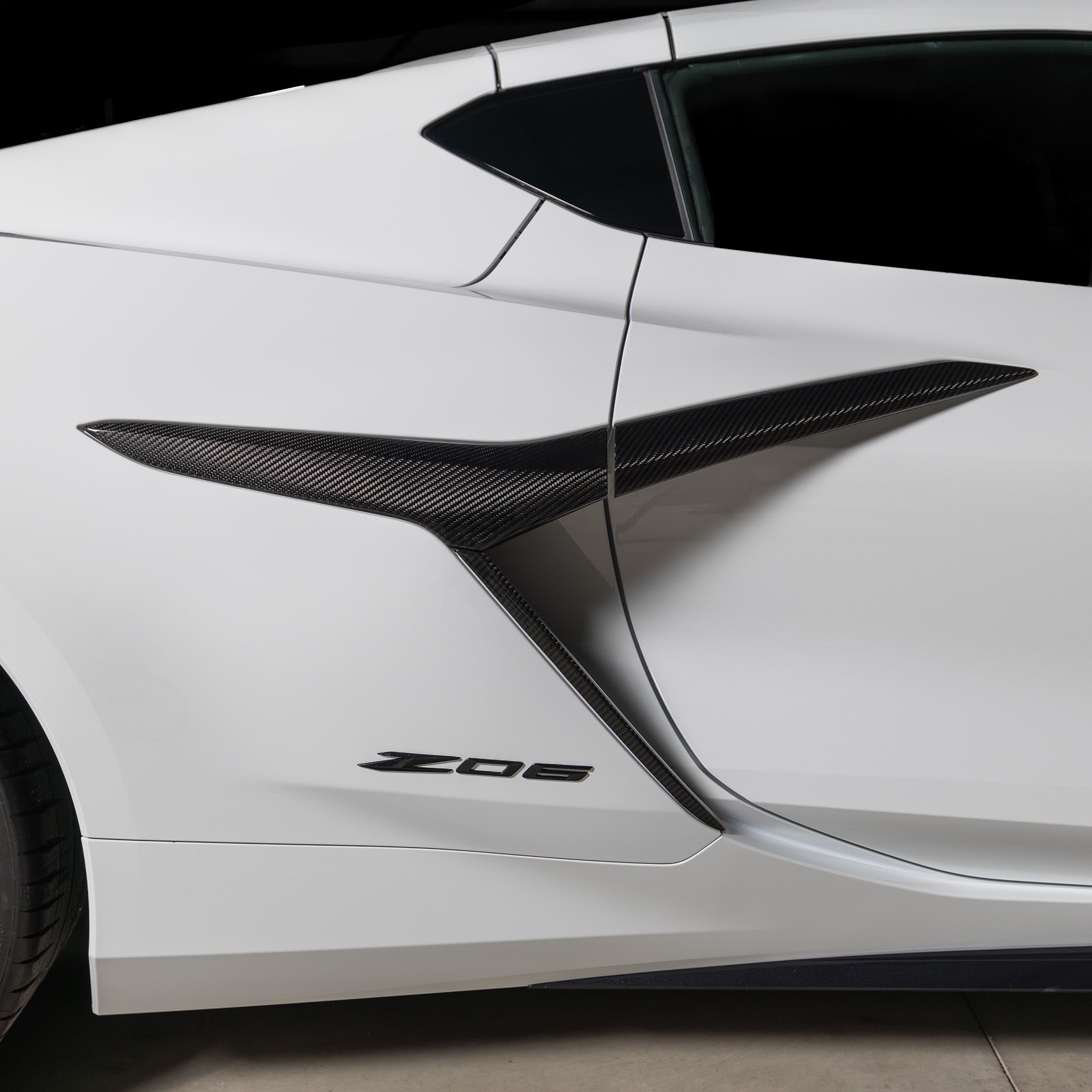 Carbon Fiber Side Intake Vents for Corvette C8 Z06 & E-Ray by RSC ...