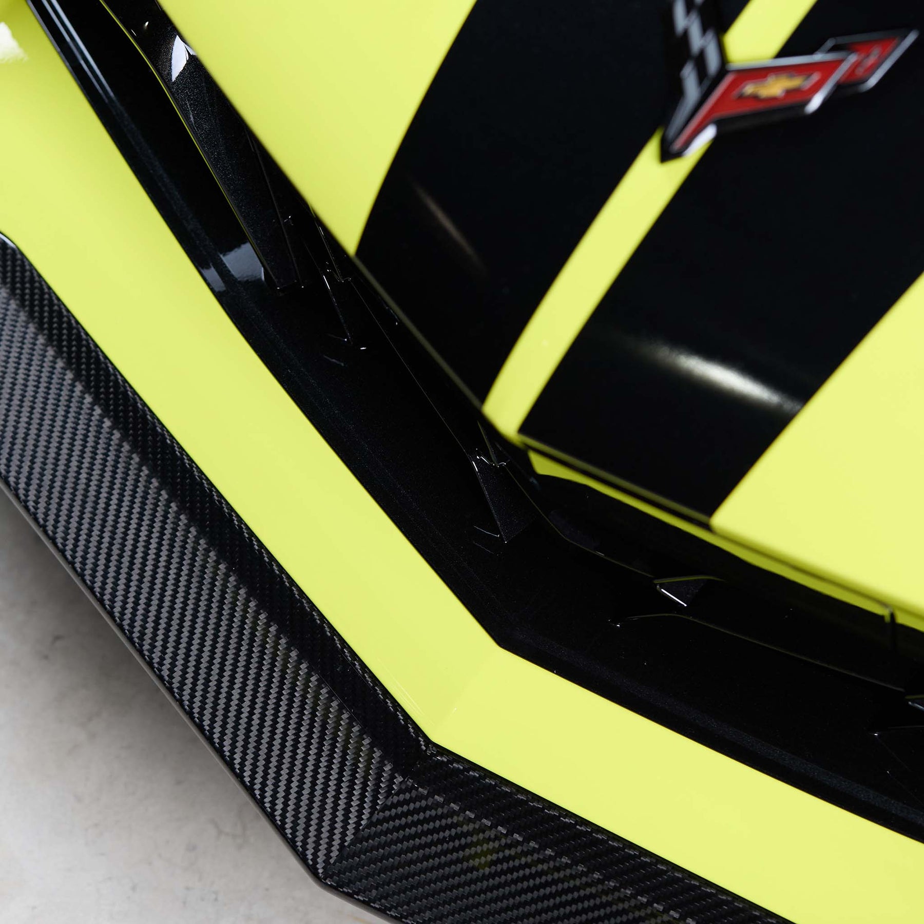 RSC C8 Z06 Carbon Fiber Splitter | Z07 Style Front Splitter for C8 Z06 ...