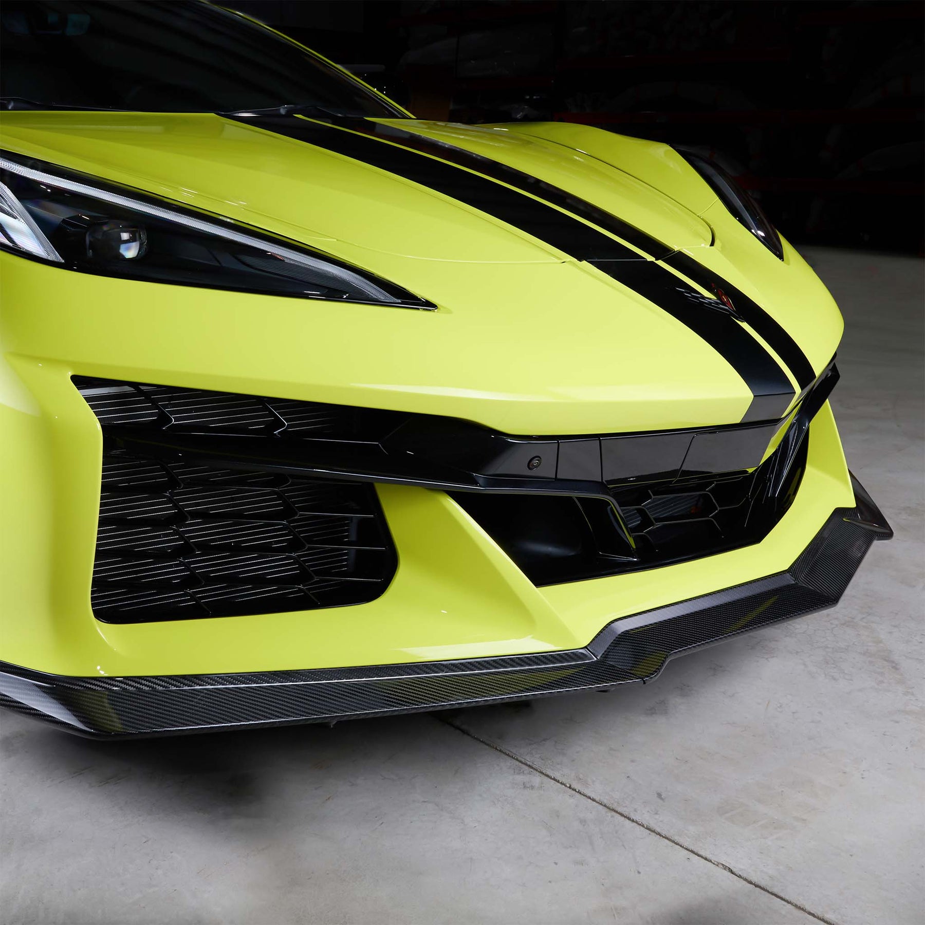RSC C8 Z06 Carbon Fiber Splitter | Z07 Style Front Splitter for C8 Z06 ...