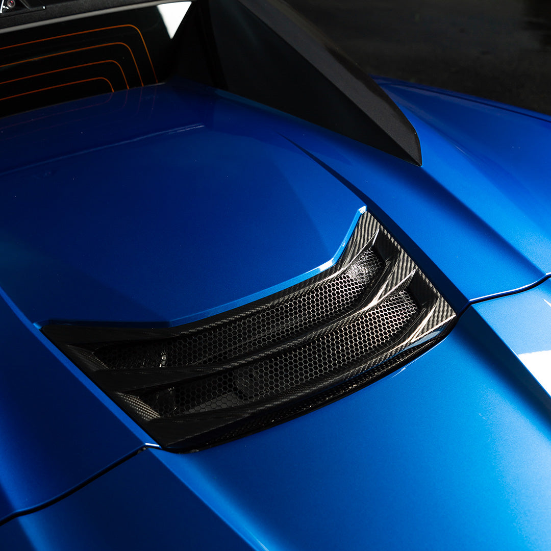 Carbon Fiber Hatch Vent for Corvette C8 Convertible | Racing Sport Concepts