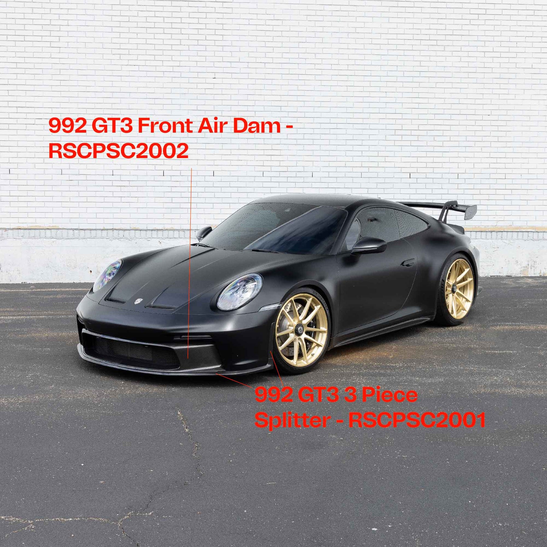 RSC GT3 Front Splitter | Carbon Fiber | Fits Porsche 992 GT3 – Racing ...